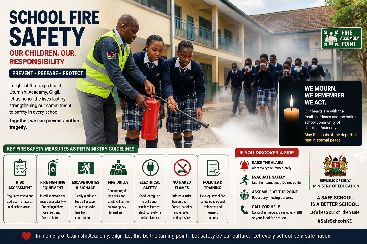 Utumishi Fire & Kenyan School Fire Safety: MoE Guidelines + Parent ...